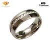 China Fashion Ring Pure Titanium Ring Silver Jewelry Gemstone Diamont Wedding Engagement Rings Tr1902 for sale