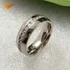 China Fashion Ring Pure Titanium Ring Silver Jewelry Gemstone Diamont Wedding Engagement Rings Tr1902 for sale