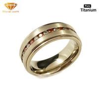 China Fashion Jewelry Diamond Engagement Ring Jewelry Plated Pure Titanium Wedding Ring Jewelry Tr1921 for sale