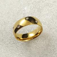 China High Quality Fashion Jewelry CZ 18K Gold PVD Titanium Ring Titanium Weding Band Tr2002 for sale