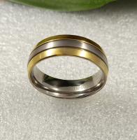 China Body Jewelry Titanium Gold Plating Ring Titanium Wedding for Men Titanium Ring for Women Tr1927 for sale