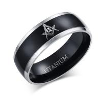 China Fashion Accessories Black Plating Solid Titanium Band High Polished Titanium Ring Jewelry Titanium Wedding Ring Tr1997 for sale