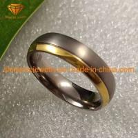 China Custom Titanium Ring for Men and Women Top Quality Jewelry Ring Gold Plating Rings Tr1911 for sale