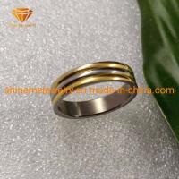 China Wholesale IP Gold Plated Titanium Jewelry Titanium Ring for Men and Women Tr1925 for sale