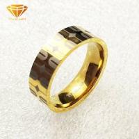 China Wholesale Titanium Jewelry Body Jewelry Piercing IP Gold Titanium Wedding Rings Tr2001 for sale