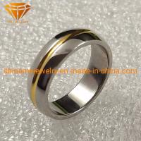 China Top Quality Jewelry Body Jewelry Titanium Jewelry Between Silver and Gold Plating Titanium Ring Tr1960 for sale