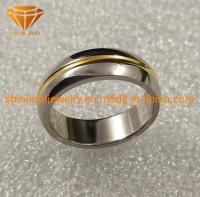 China Top Quality Jewelry Body Jewelry Titanium Jewelry Between Silver and Gold Plating Titanium Ring Tr1960 for sale