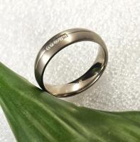 China Ring Jewelry Pure Titanium 6mm Wedding Ring with Zircon Stone Ring for Women Tr1950 for sale
