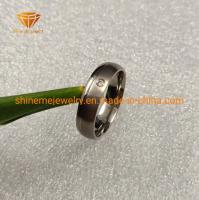 China Whole Titanium Wedding Ring with Gemstone CZ Ring for Men and Women Tr1992 for sale