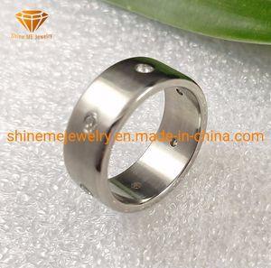 China Wholesale Body Jewelry Stainless Steel Jewelry Silver Titanium jewelry 6PCS CZ Titanium Band Tr1944 for sale