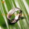 China Factory Wholesale Pure Titanium Body Jewelry Piercings 5PCS CZ Titanium Wedding Ring Tr1913 for sale