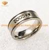 China Wholesales Fashion Jewelry Titanium Jewelry 6PCS Black CZ Titanium Rings Tr1951 for sale