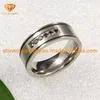 China Wholesales Fashion Jewelry Titanium Jewelry 6PCS Black CZ Titanium Rings Tr1951 for sale