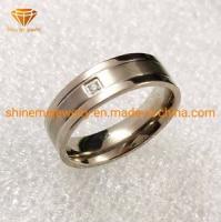 China Fashion Jewelry High Quality Titanium Body Jewelry Pure Titanium Wedding Ring for Men and Women Tr1952 for sale