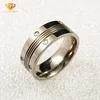 China Factory Wholesale High Quality Pure Titanium Jewelry CZ Titanium Wedding Ring Tr1958 for sale