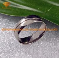 China Wholesale Titanium Jewelry Body Piercings Stainless Steel Ring Polished with Groove Titanium Ring Tr1915 for sale