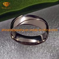 China Wholesale Titanium Jewelry Body Piercings Stainless Steel Ring Polished with Groove Titanium Ring Tr1915 for sale