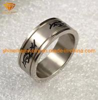 China Simple Laser Design Fashion Jewelry Titanium jewelry Rings Tr1936 for sale