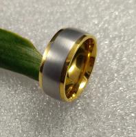 China 18K Gold Matting High Quality Titanium Ring Titanium Wedding Ring Jewelry Tr1940 for sale