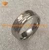 China Fashion Jewelry Embossing Stainless Steel Ring Titanium Wedding Ring Tr2012 for sale