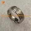 China Fashion Jewelry Embossing Stainless Steel Ring Titanium Wedding Ring Tr2012 for sale
