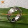 China Fashion Jewelry Embossing Stainless Steel Ring Titanium Wedding Ring Tr2012 for sale