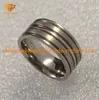 China Top Quality Polished and Matte Solid Titanium Jewelry Titanium Wedding Ring Tr1955 for sale