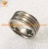 China Top Quality Polished and Matte Solid Titanium Jewelry Titanium Wedding Ring Tr1955 for sale