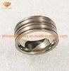 China Top Quality Polished and Matte Solid Titanium Jewelry Titanium Wedding Ring Tr1955 for sale