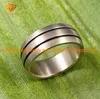 China High Quality Body Jewelry Custom Pure Titanium Engagement Rings Tr1961 for sale