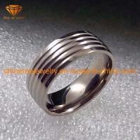 China Fashion Jewelry Top Quality G23 Titanium Piercing Polished with Groove Titanium Rings Tr1971 for sale