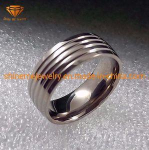 China Fashion Jewelry Top Quality G23 Titanium Piercing Polished with Groove Titanium Rings Tr1971 for sale