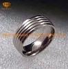 China Fashion Jewelry Top Quality G23 Titanium Piercing Polished with Groove Titanium Rings Tr1971 for sale