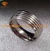 China Fashion Jewelry Top Quality G23 Titanium Piercing Polished with Groove Titanium Rings Tr1971 for sale