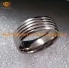 China Fashion Jewelry Top Quality G23 Titanium Piercing Polished with Groove Titanium Rings Tr1971 for sale