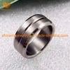 China Top Quality Matte Surface and Polished Edage with Groove Pure Titanium Wedding Band Tr1972 for sale