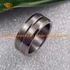 China Top Quality Matte Surface and Polished Edage with Groove Pure Titanium Wedding Band Tr1972 for sale