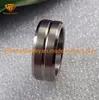 China Top Quality Matte Surface and Polished Edage with Groove Pure Titanium Wedding Band Tr1972 for sale
