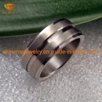 China High Quality Wide and Thick Design G23 Titanium Steel Rings for Men Jewelry Tr1973 for sale