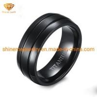 China Fashion Top Quality Titanium Body Jewelry Stainless Steel Vacuum Plated Titanium Ring for Men Tr2021 for sale