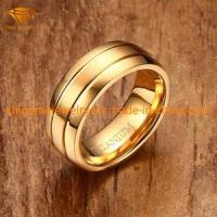 China Top Quality Titanium Jewelry Stainless Steel Jewelry Vacuum Gold Plated Titanium Ring for Men Tr2022 for sale