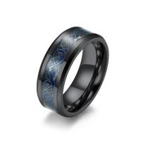 China Tungsten Steel Carbon Fiber Dragon Pattern Ring, Domineering Men's Nibelung Ring Tungsten Gold Jewelry Tskt025 for sale