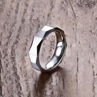 China Fashionable Simple Tungsten Steel Ring 5.5mm Multi-Faceted Ring for Men Tungsten Jewelry Wholesale Tstr059 for sale