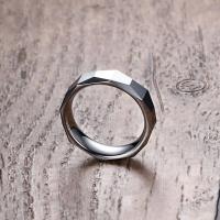China Fashionable Simple Tungsten Steel Ring 5.5mm Multi-Faceted Ring for Men Tungsten Jewelry Wholesale Tstr059 for sale