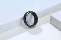China Fashion Jewelry Tungsten Steel Rings Wholesale Simple Style Black Plating Jewelry Tungsten Wedding Ring for Men Tstr008b for sale