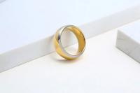 China Tungsten Steel Rings Men's Gold Tungsten Rings Wholesale Simple Style Tungsten Fashion Ring Jewelry Tstr008g for sale
