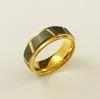 China Manufacturers of Tungsten Jewelry Custom-Made Wholesale Black Gold Men′ S Tungsten Fashion Ring Tstr088 for sale