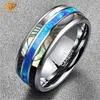 China Fashion Jewelry New Style Tungsten Smooth Ring European and American Popular Male Carbide Tungsten Steel Ring Gift Jewelry Wholesale Tst2304 for sale