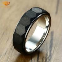 China Fashion Jewelry Wholesale Fashion Popular Tungsten Ring for Men and Women Prismatic Ring Tst2301 for sale