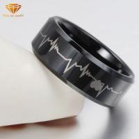 China Tungsten Gold Ring ECG Couple Ring Ins Niche Ring Men Domineering Wedding Ring for Men Tst8132 for sale